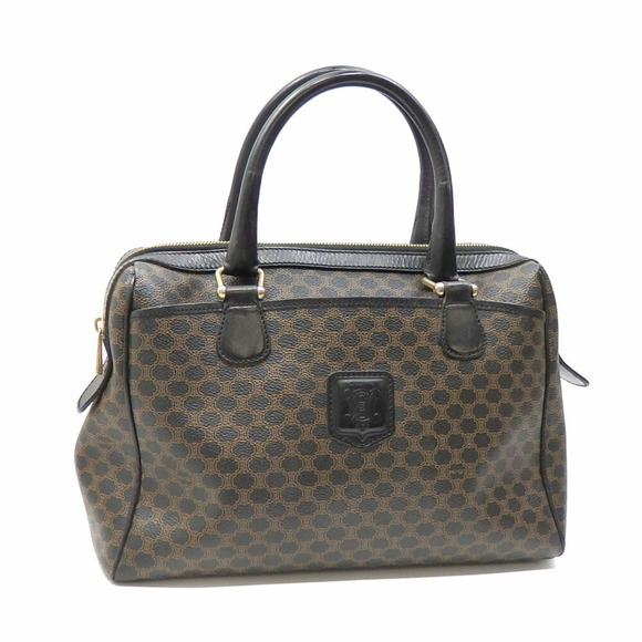 Celine | Bags | Celine Mini Boston Bag Ladies Brown Black Pvc Leather ...